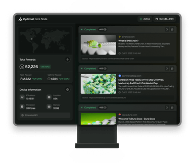 OptimAI Network: Mine Data. Fuel AI. Earn Rewards.